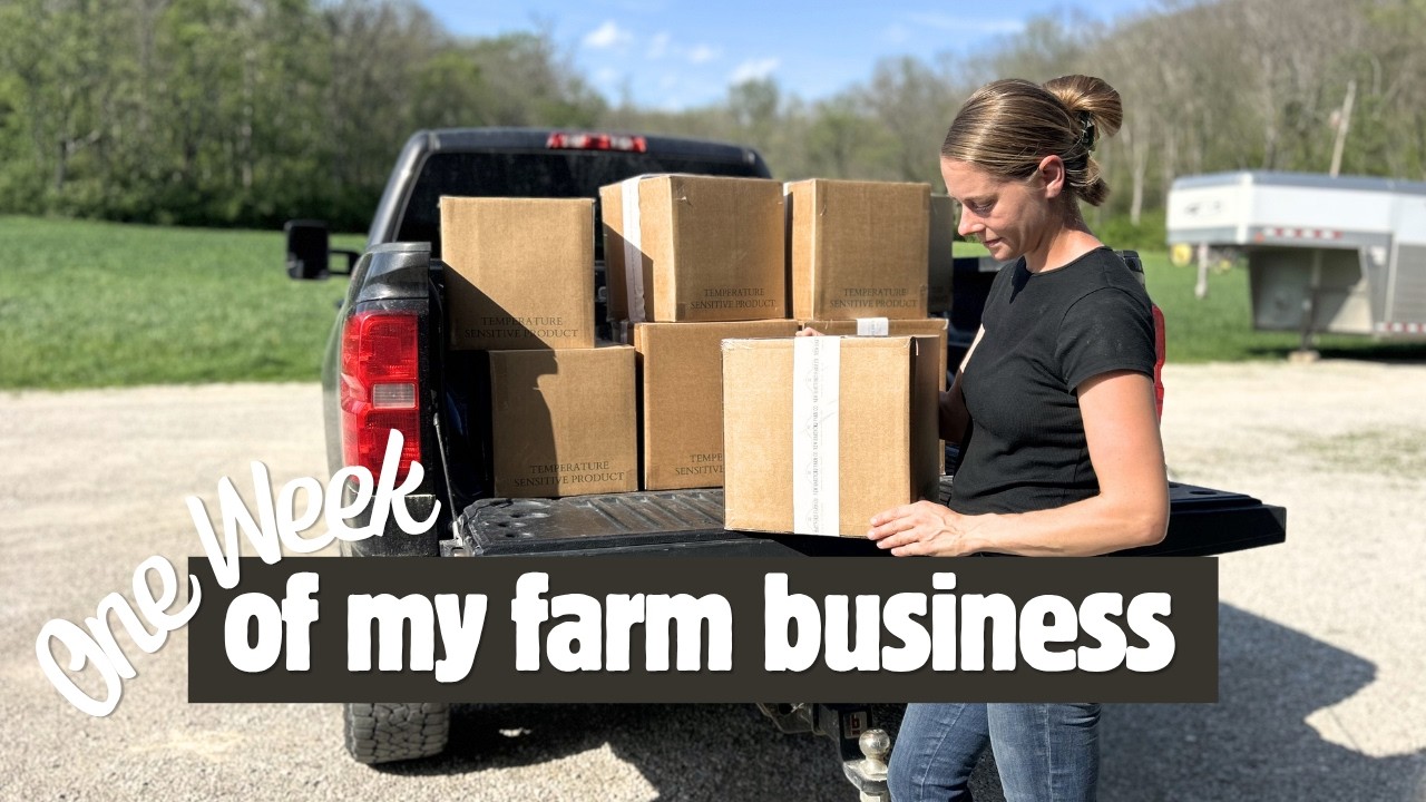 One week of managing my farm & direct to consumer meat business!