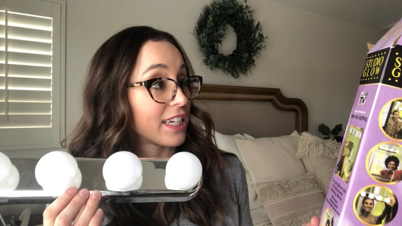 Best Vanity Lights for Makeup? DOES IT WORK????As Seen on TV Studio Glow Professional Makeup Light