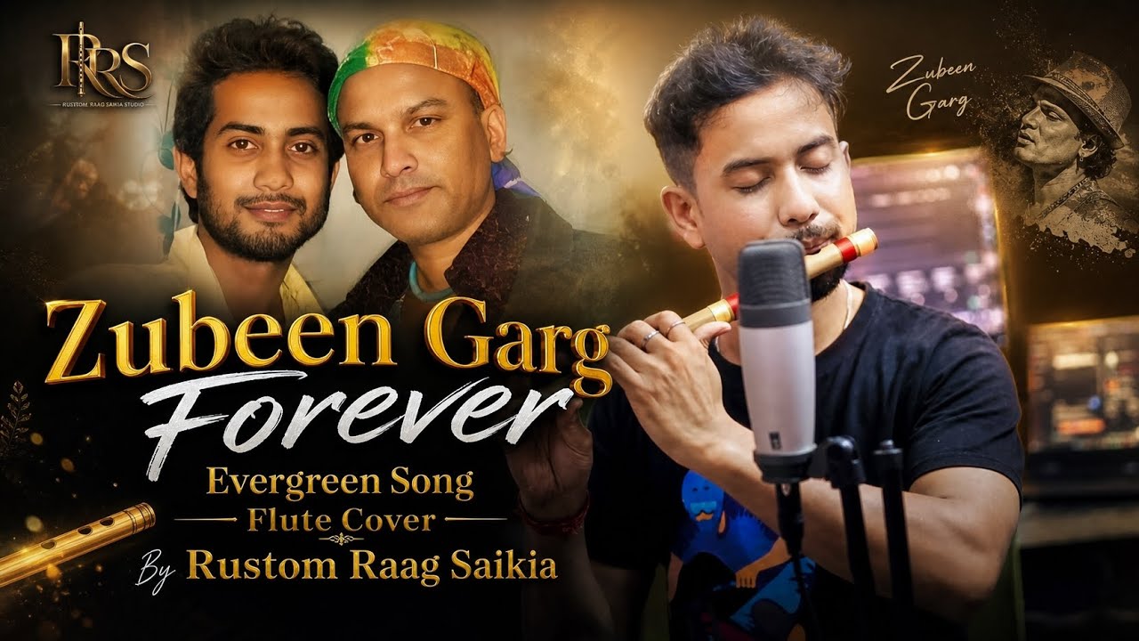 Zubeen Garg Forever ❤️ | Evergreen Song Flute Cover | Soulful Tribute by Rustom Raag Saikia