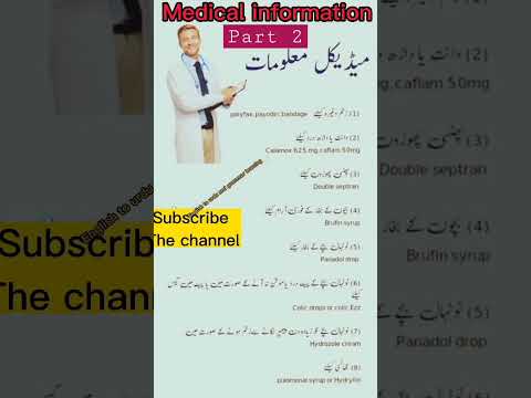 Medical Information in english to urdu|kis dard k leye kya tablets ya Surf hy||#ytshorts #trending