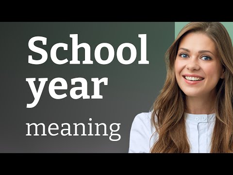 School year | meaning of SCHOOL YEAR