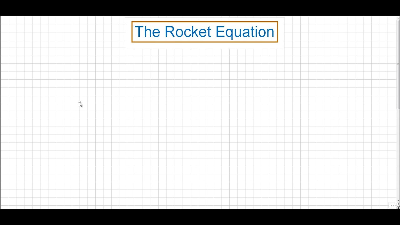 UQx Hypers301x 1.6.2 Deriving the Rocket Equation