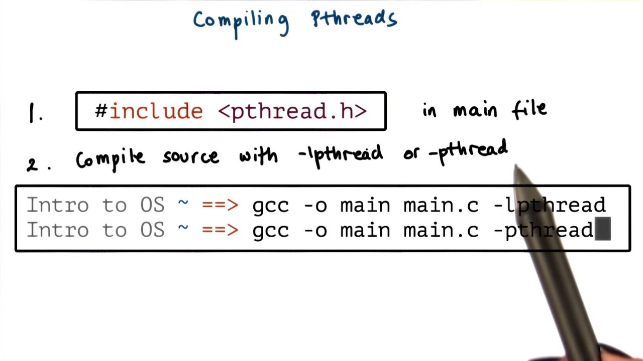 Compiling PThreads