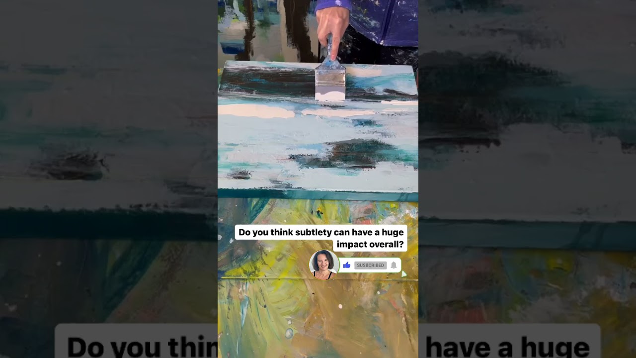 Subtle Power in Abstract Painting 🎨 #AbstractArt #IntuitiveArt #DawnBajaArt