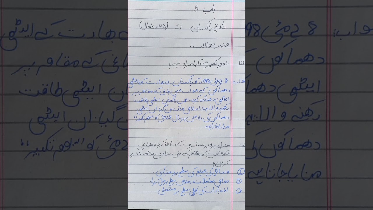 Pak study solved short questions Chapter 1