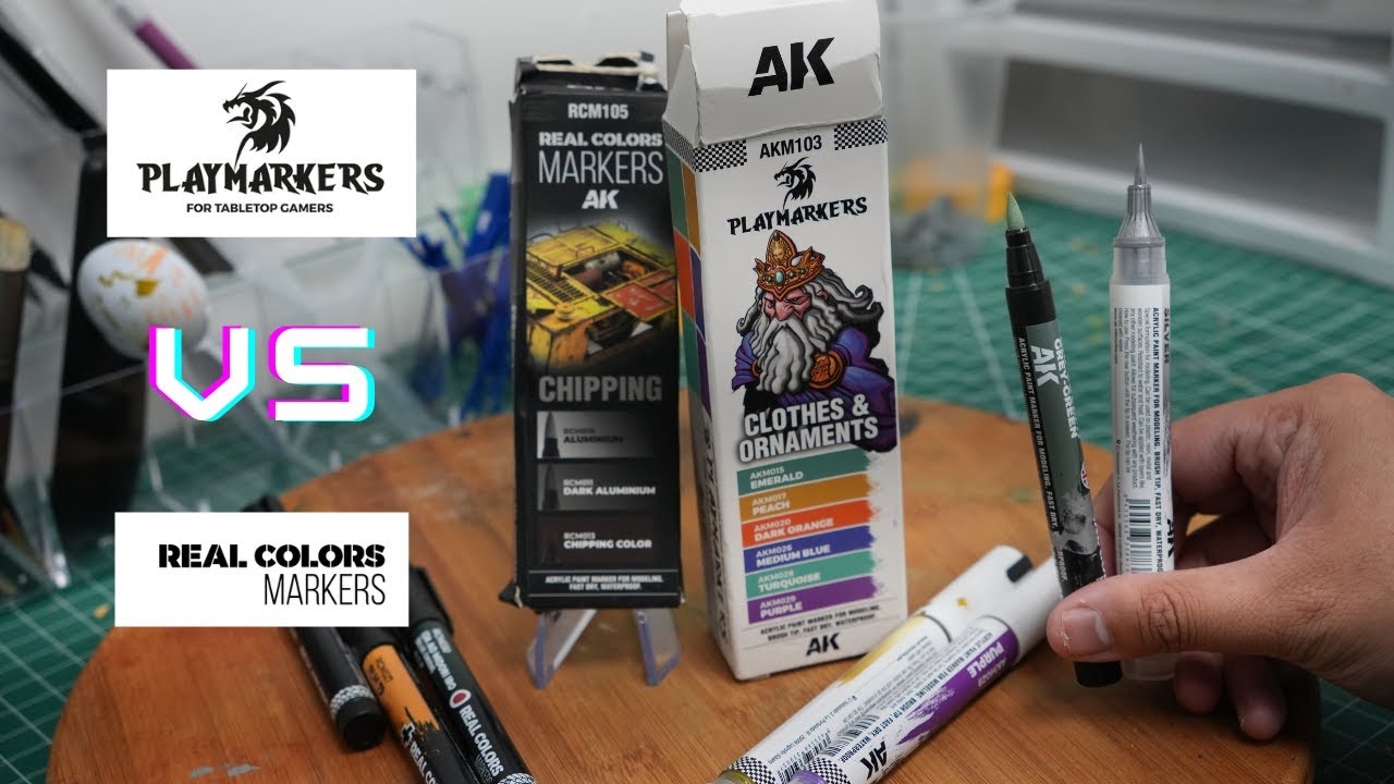 Paul Tests AK Interactive Real Color Markers VS Playmarkers