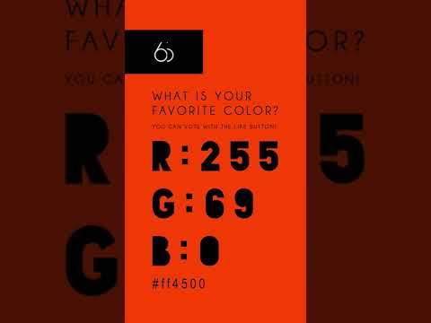 Orange Red - WHAT IS YOUR FAVORITE COLOR? - (SHORTS)
