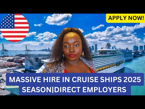 30,000 CRUISE SHIPS JOBS AVAILABLE IN 2025 SEASON|STEP BY STEP APPLICATION GUIDE|FREE WORK VISA
