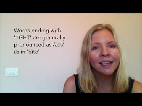 Speak Like a Native: English Pronunciation - Difficult Words to Say with -IGHT