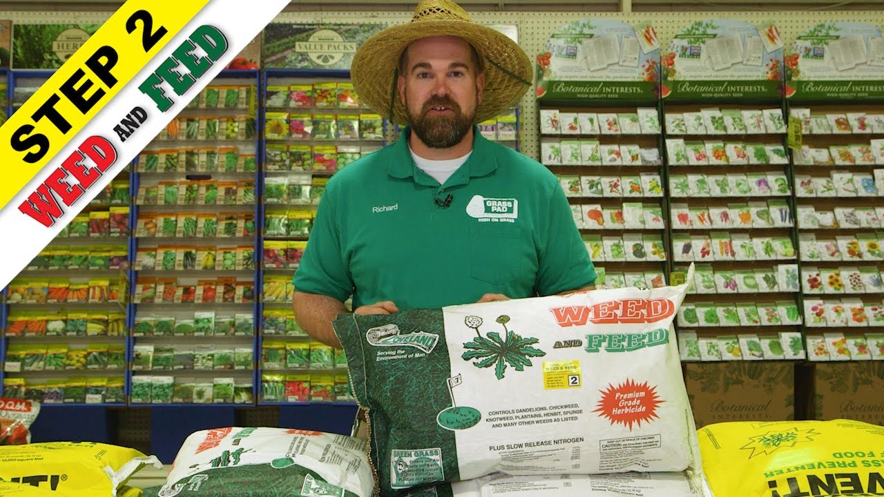 Step 2 - Weed and Feed Broadleaf Weed Killer