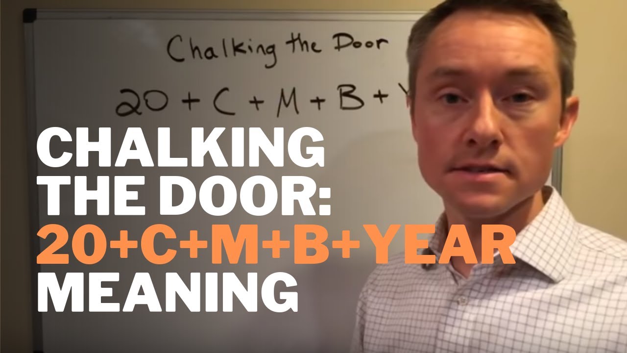 Chalking the Door: 20+C+M+B+YEAR Meaning