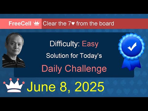 Microsoft Solitaire Collection: FreeCell - Easy - June 8, 2025