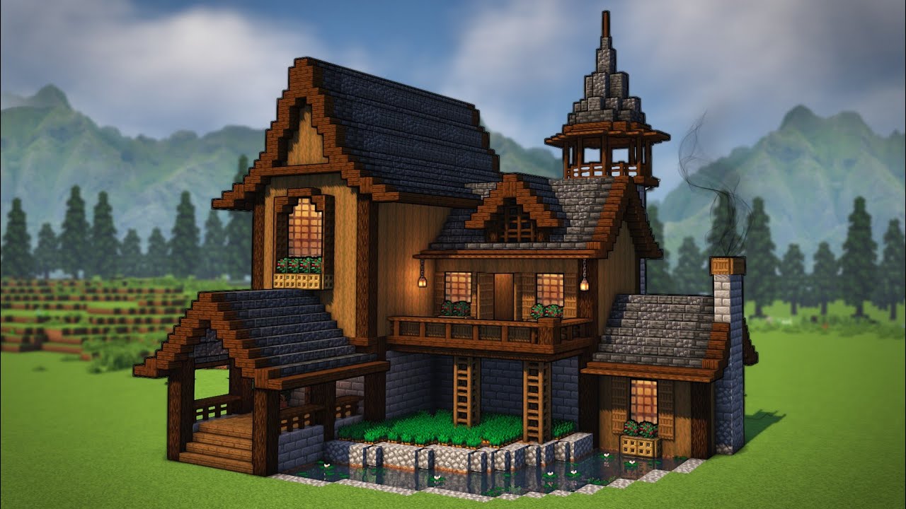 Minecraft: How To Build A Simple Spruce House | Tutorial - Minecraft Builders