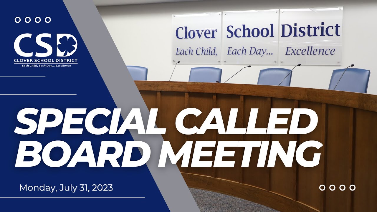 CSD Special Called Board Meeting: July 31, 2023