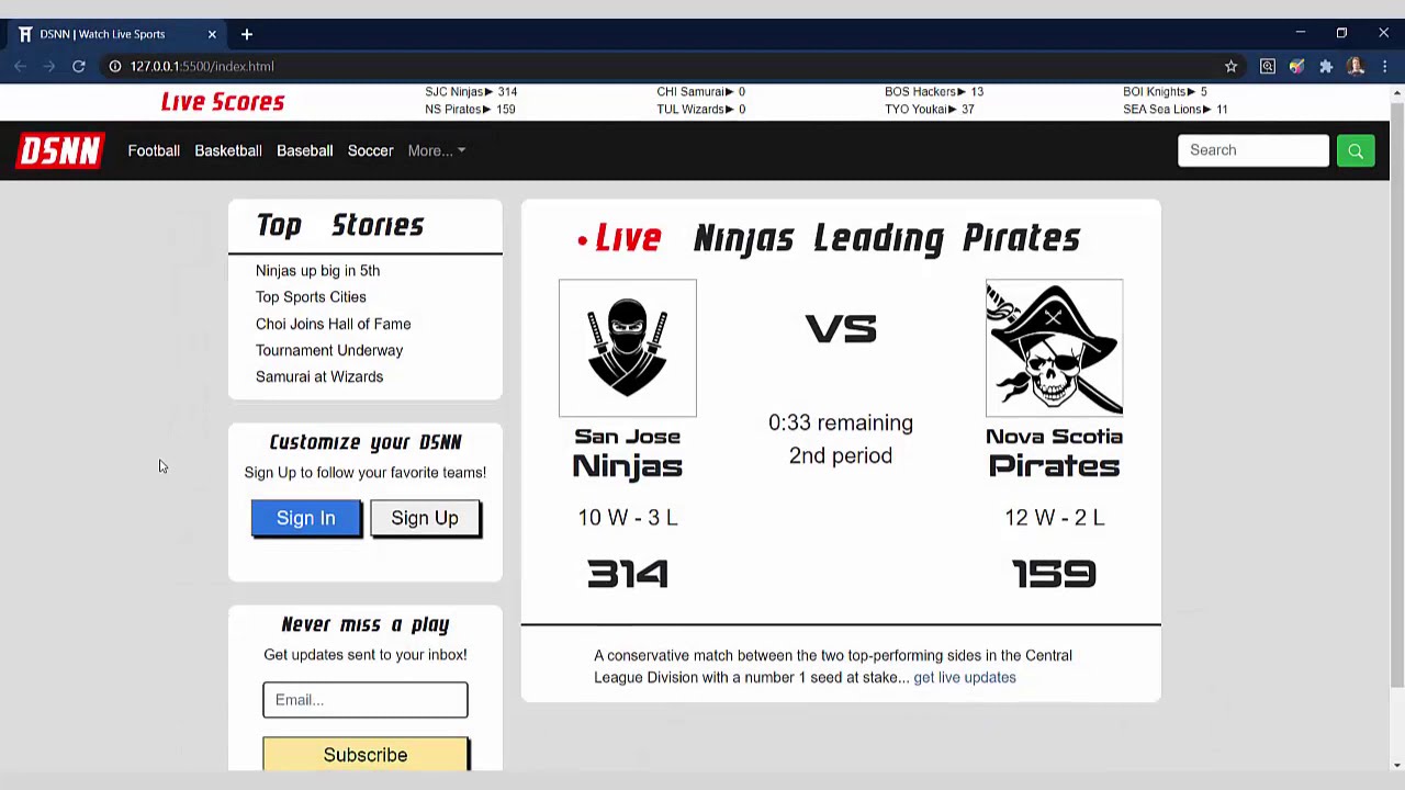 HTML CSS Project Overview