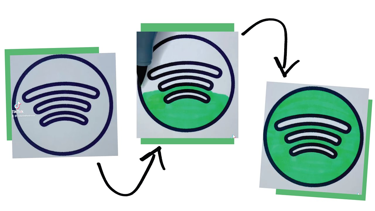Satisfying Coloring - Spotify - Logo #2