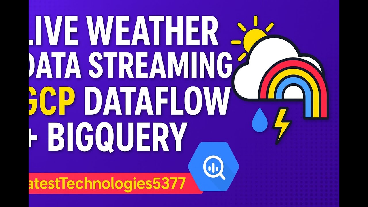GCP Dataflow + Pub/Sub + BigQuery | Streaming Weather Data Hands-On Tutorial (Part 1)