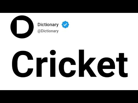 Cricket Meaning In English