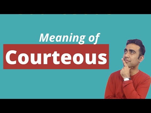Courteous meaning in hindi @AbcSkills