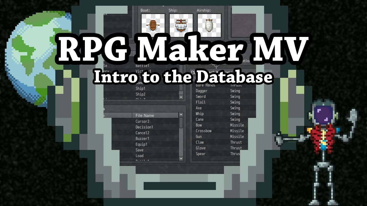 RPG Maker MV Intro to the Database