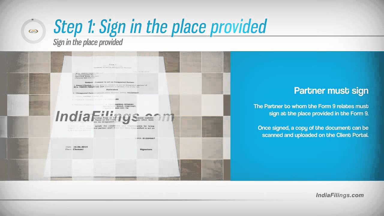 LLP Registration Guide - LLP Form 9