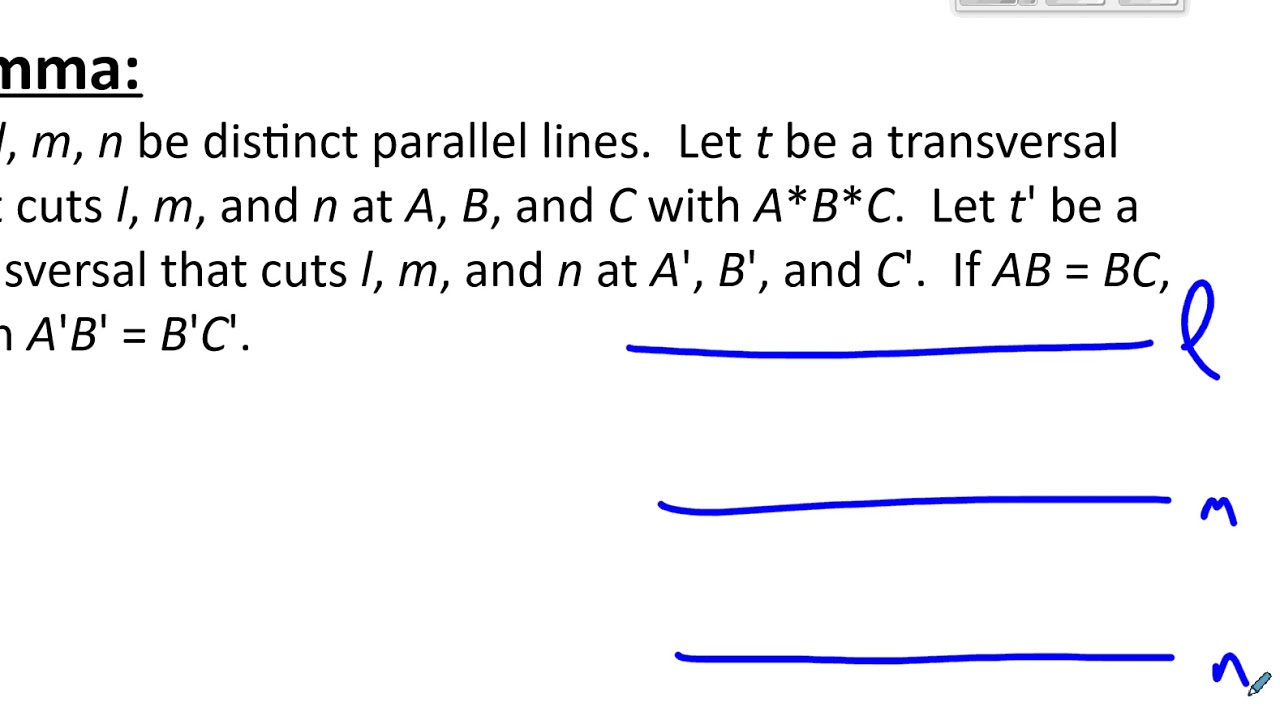 MATH335 Content - Parallel Projection