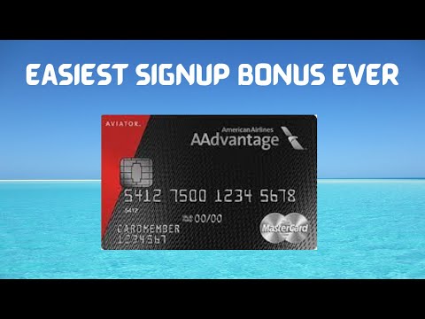Easiest Travel Credit Card Bonus: American Airlines AAdvantage Aviator Red Mastercard from Barclay
