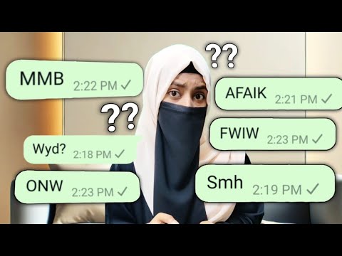 💬😱TEXTING Abbreviations in ENGLISH!🤔 #english #ingles #languagelearning #viralvideo