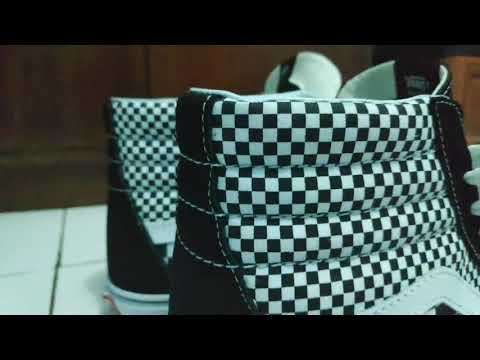 VANS SK8 HI MIX CHECKERBOARD | ON FEET