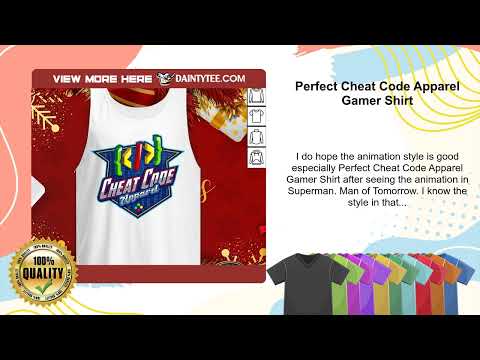Perfect Cheat Code Apparel Gamer Shirt19387 Perfect Cheat Code Apparel Gamer Shirt video