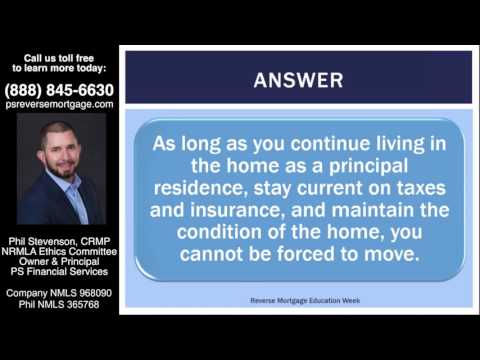 Can you outlive a reverse Mortgage and be forced to move?