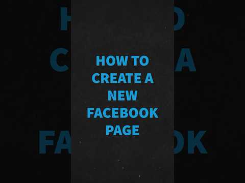 How To Create A New Facebook Page For Small Businesses [BEGINNERS] #facebookmarketing #smallbusiness