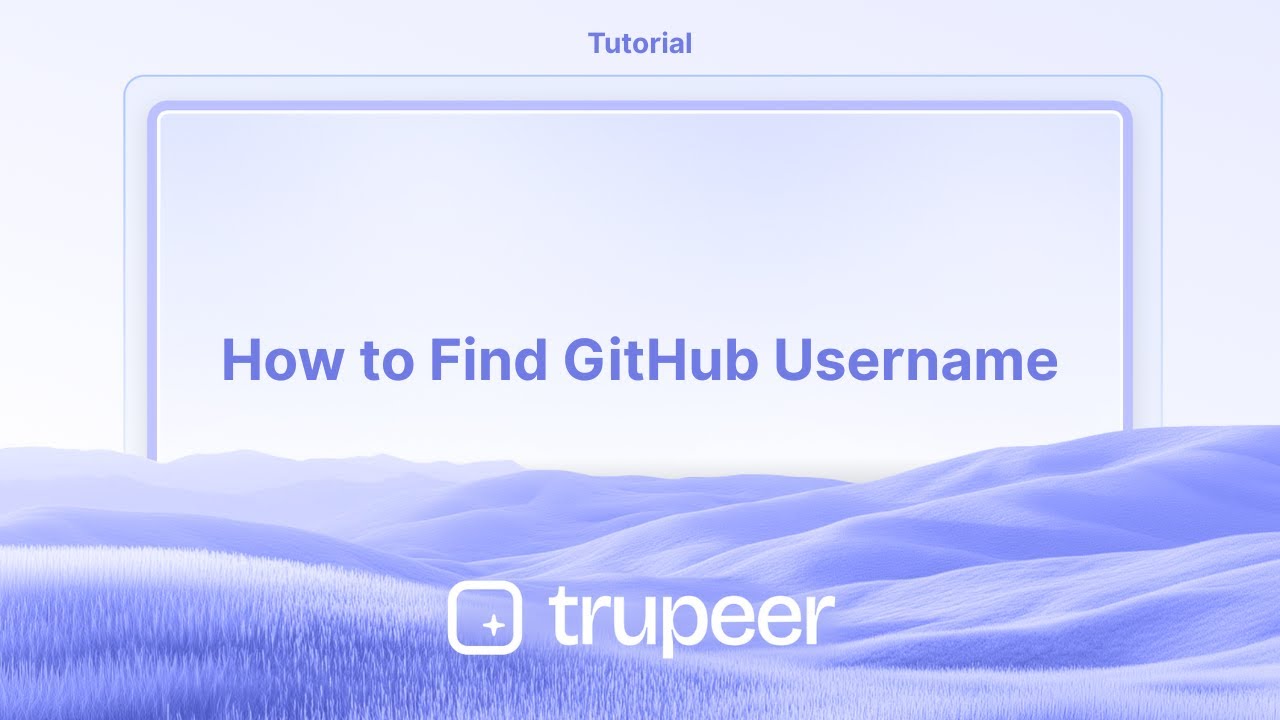 How to Find Github Username