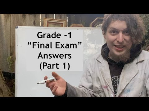 Grade -1 "Final Exam" Answers (Part 1)