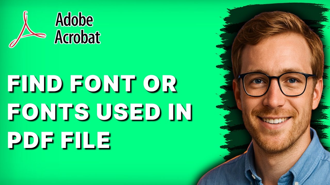 How to Find a Font or Fonts Used in a PDF File Using Adobe Acrobat Pro DC [2026 Full Guide]