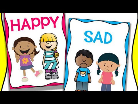 concept happy and sad || learning emotions for kids