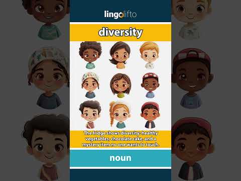 🇬🇧 Diversity Meaning : Flash Card : Learn English Vocabulary