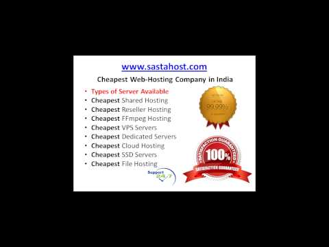 cheapest web hosting India - Cheap Web Hosting by sastahost