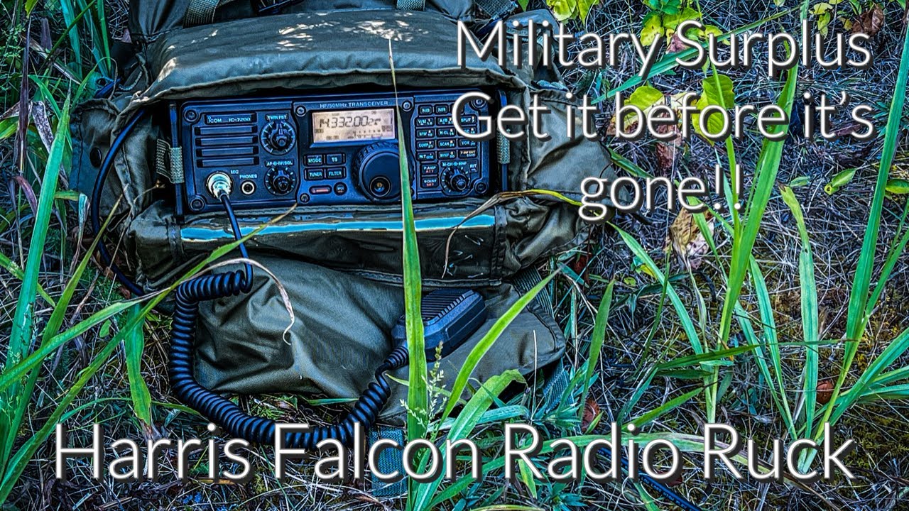 Harris Falcon Radio Ruck and IC7200, Military Surplus. Get it before it’s Gone!
