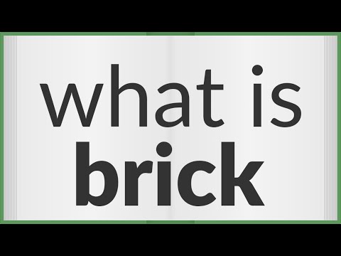 Brick | meaning of Brick