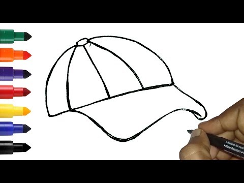 How to draw Cap Easy | Easy Cap Drawing for kids, Toddlers – Earlene Printz