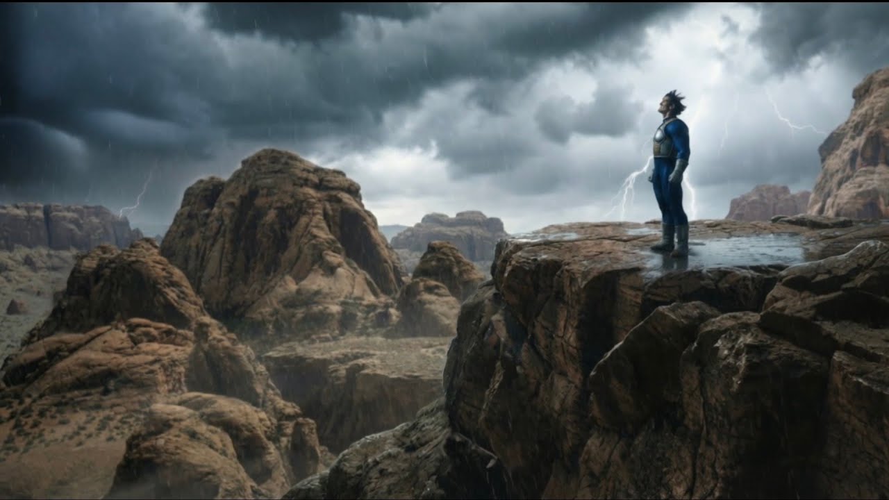 Vegeta in Real Life – The Rain Scene Reimagined (Cinematic Live Action)