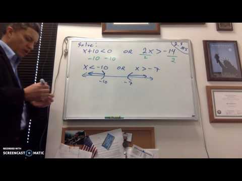 MAT 1010 2.5 When to use the union symbol with interval notation