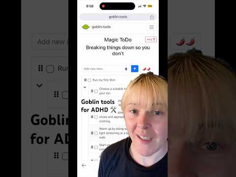 Goblin tools for #adhd task breakdown