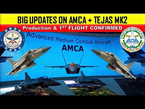 Big update on AMCA & LCA Tejas MK2 timeline| Production & first flight confirmed | #ADA #DRDO #HAL