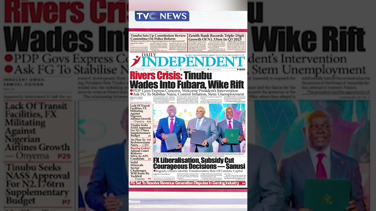 Rivers Crisis : Tinubu Wades Into Fubara, Wike Rift