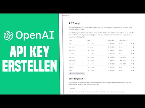 OpenAI (ChatGPT) API Key erstellen Tutorial | SABO