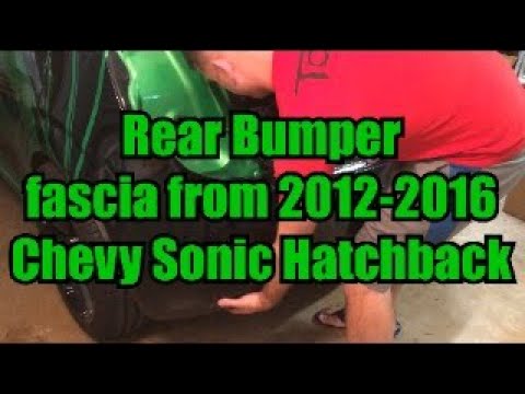 Chevy Sonic 2012 - 2016 Rear Bumper Fascia Removal