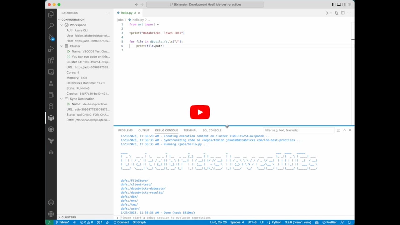 Databricks for Visual Studio Code