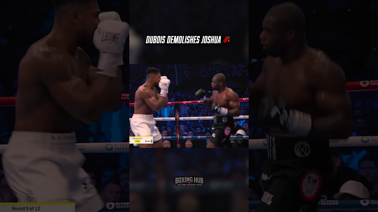Daniel Dubois DEMOLISHES Anthony Joshua with BRUTAL KO at Wembley! 🧨 🇬🇧 #knockout #highlights